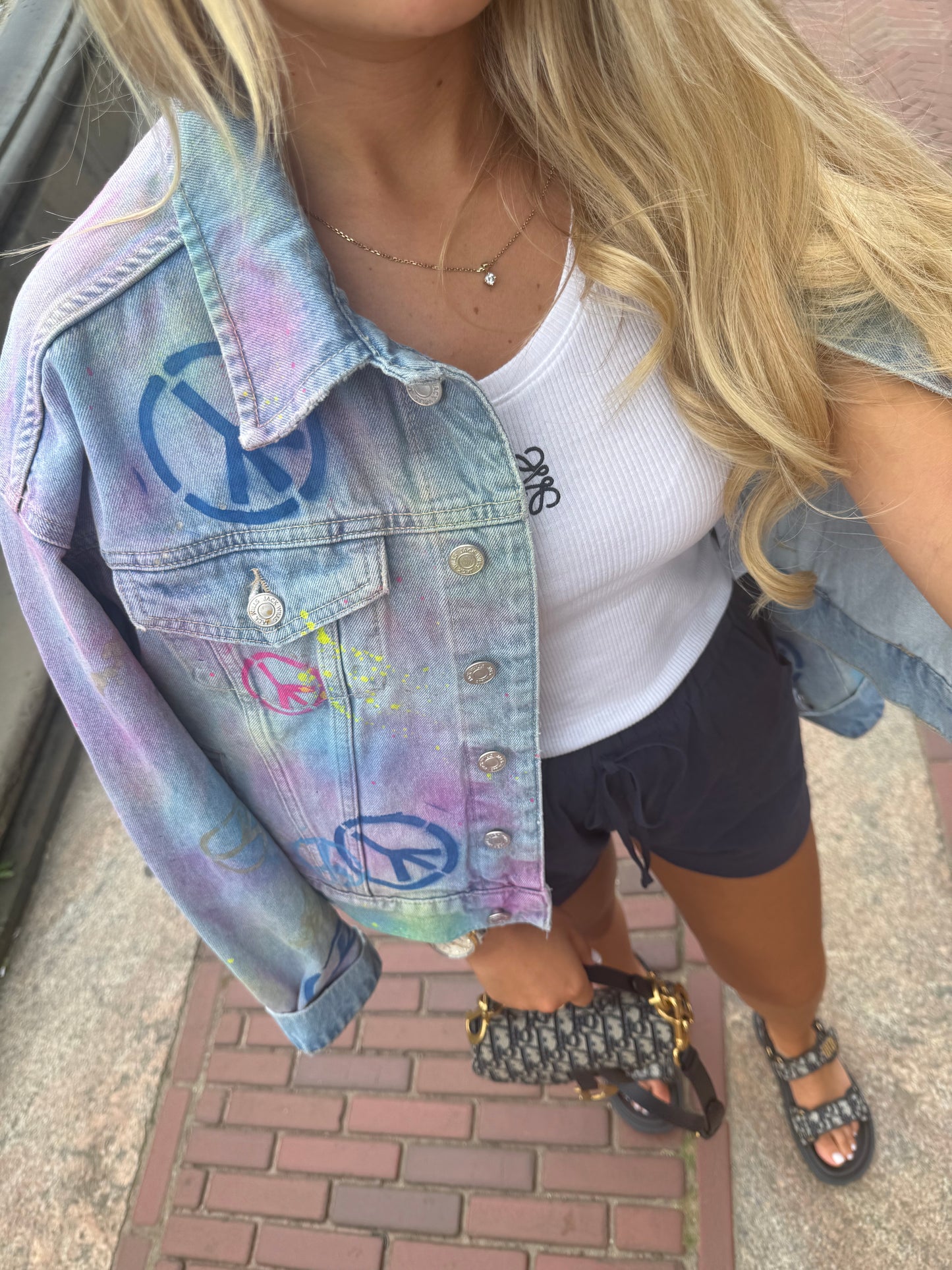 Crazy peace jacket💫🪩 – littlefootprintss