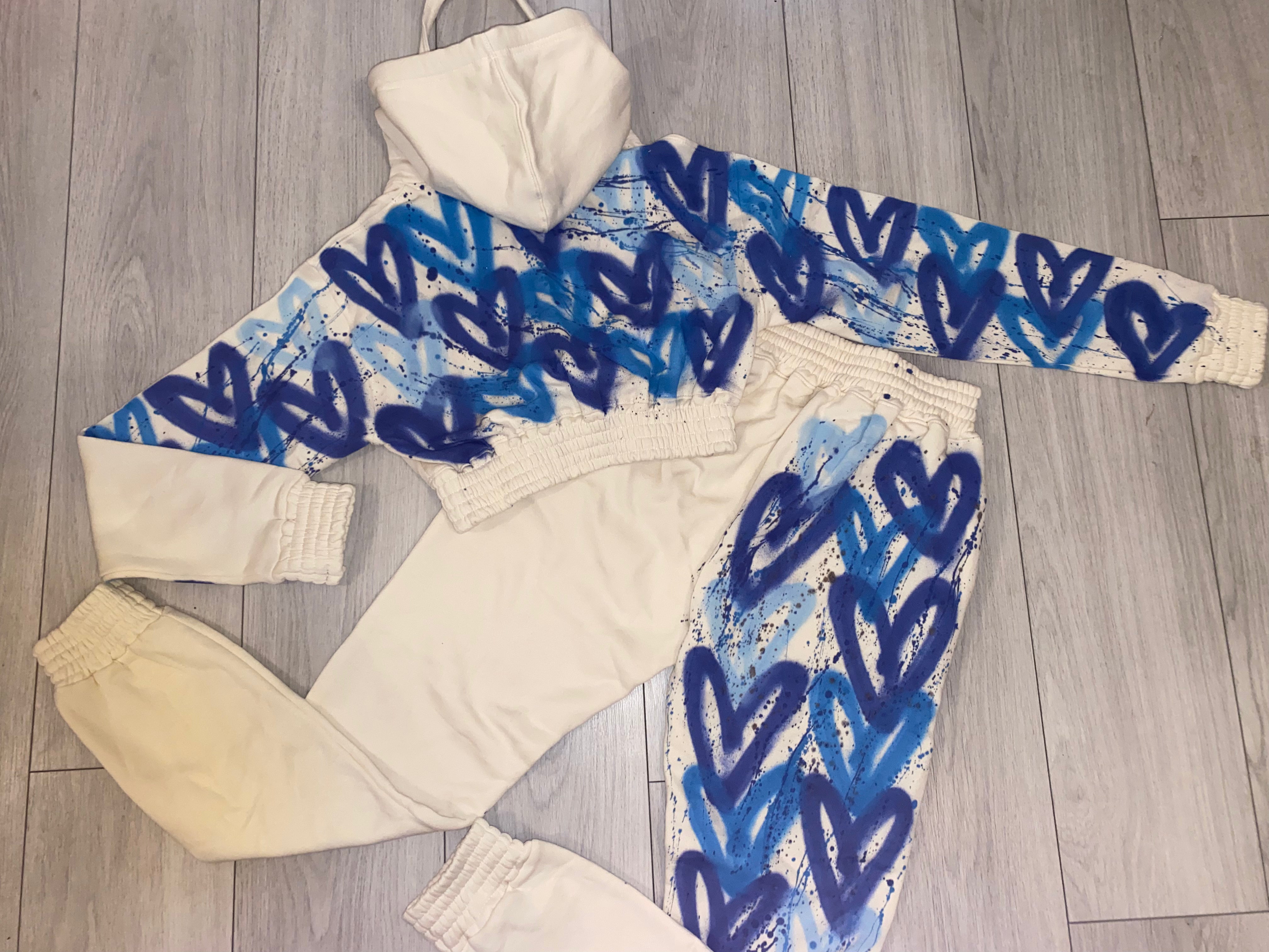 Blue cropped tracksuit💙🫶🏼 – littlefootprintss